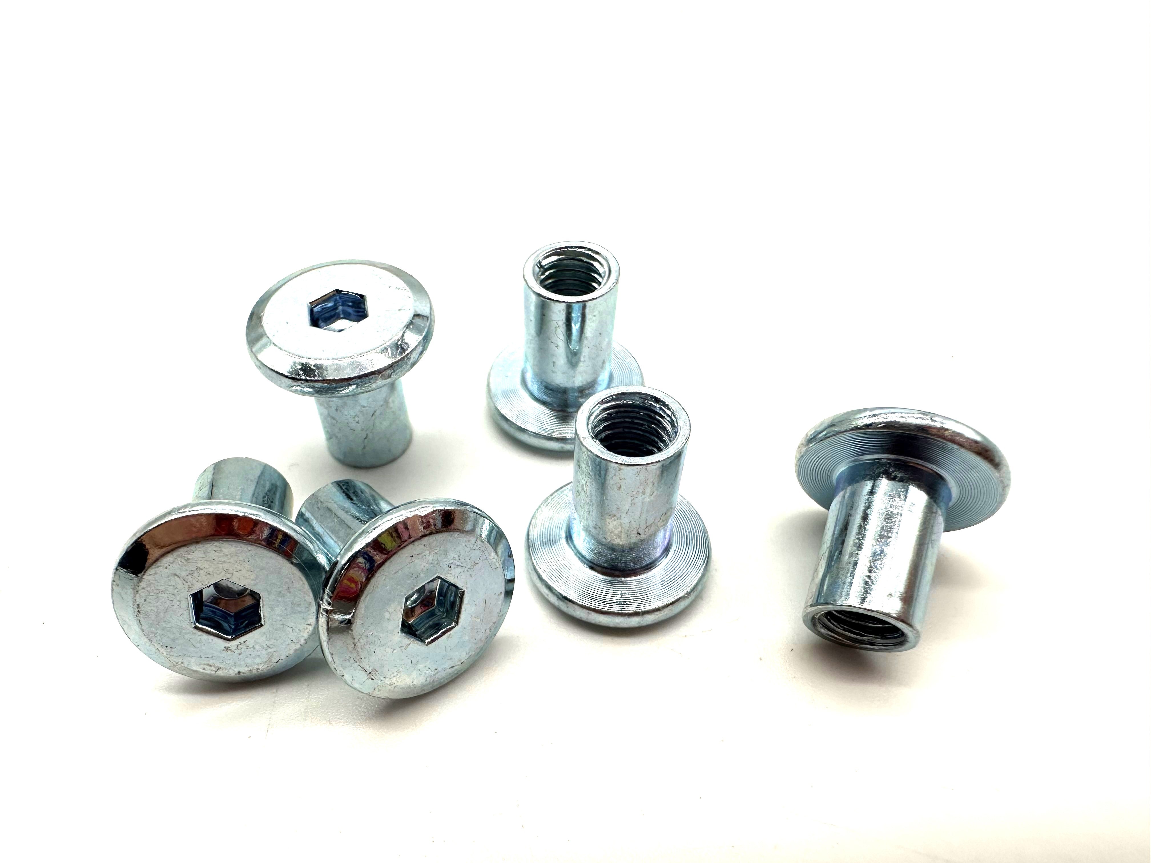 Joint Connector Nuts | M6 x 12mm | Furniture Fixings from Jones DIY ...