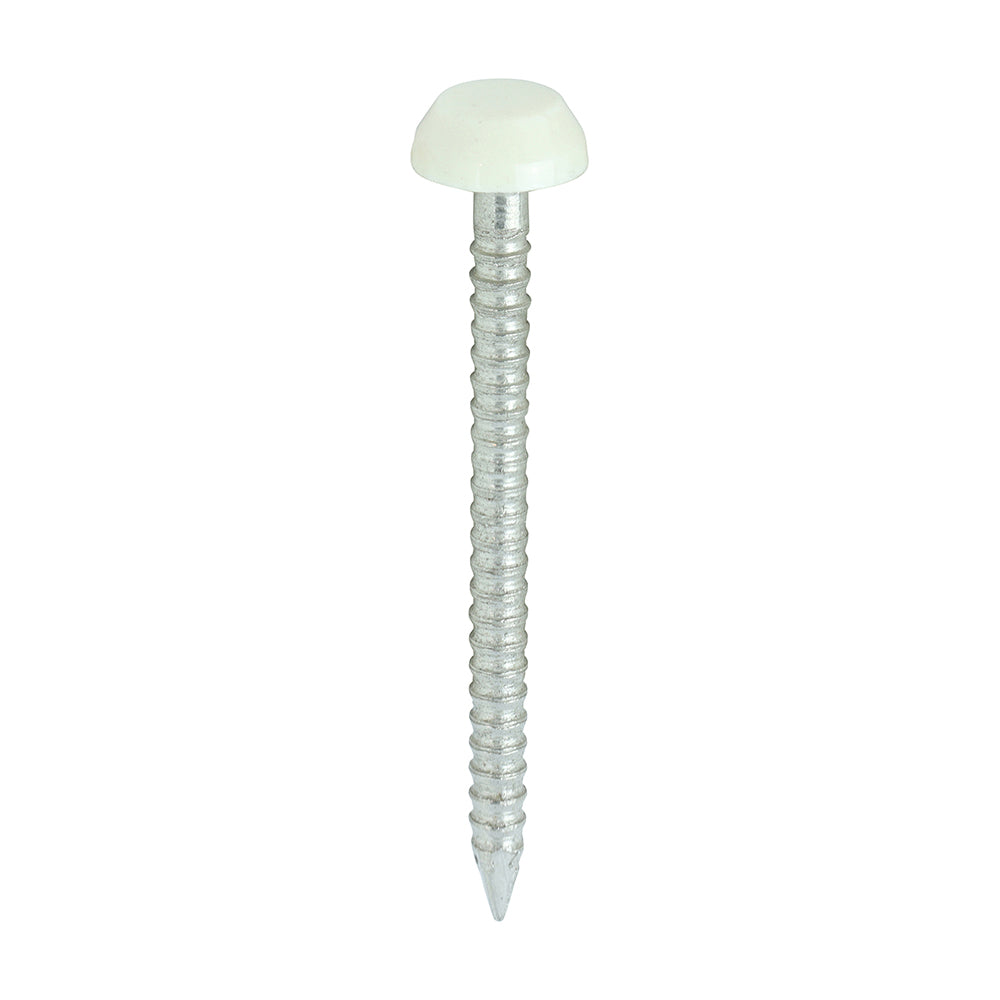 30mm uPVC Poly Top Pins | Cream | Pack of 250 – JONES DIY